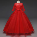 Robe Rouge Princesse Manche Longue | Princesse Magique